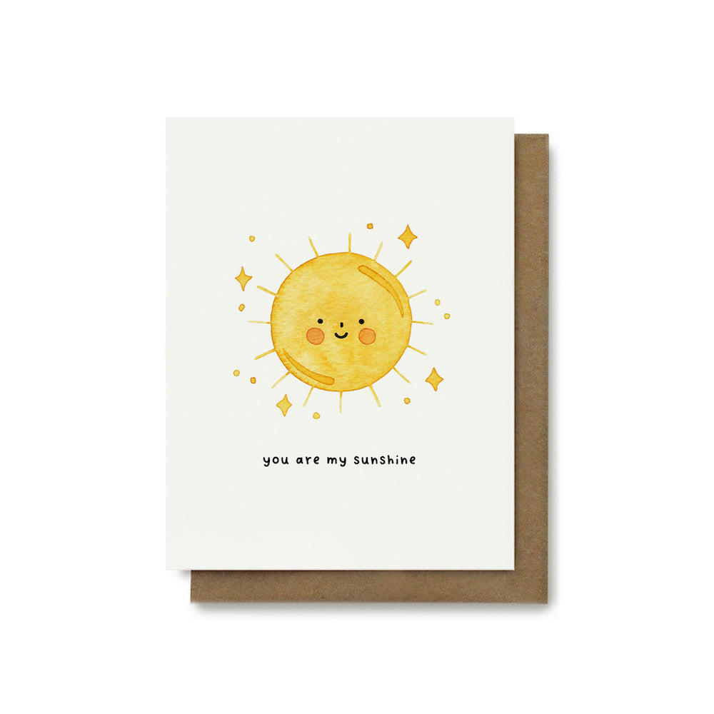you are my sunshine card template